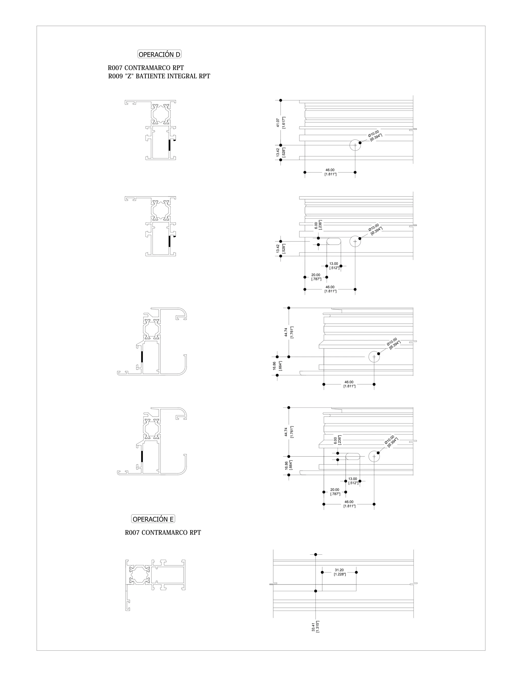 Smart frame serie 45 ventana proyectable RPT | PDF