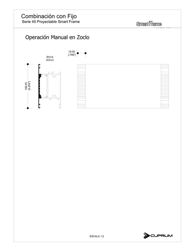 Smart frame serie 45 ventana proyectable RPT | PDF