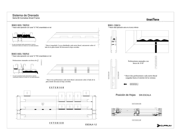 Smart frame serie 80 ventana y puerta corrediza mosquitero RPT | PDF ...