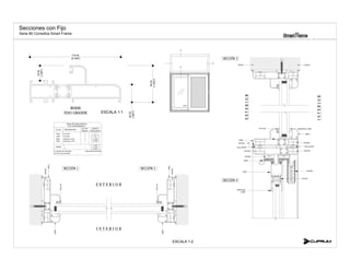 Smart frame serie 80 ventana y puerta corrediza mosquitero RPT | PDF