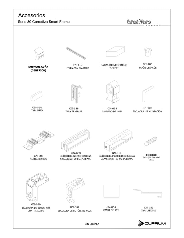 Smart frame serie 80 ventana y puerta corrediza mosquitero RPT | PDF ...