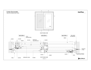 Smart frame serie 80 ventana y puerta corrediza mosquitero RPT | PDF