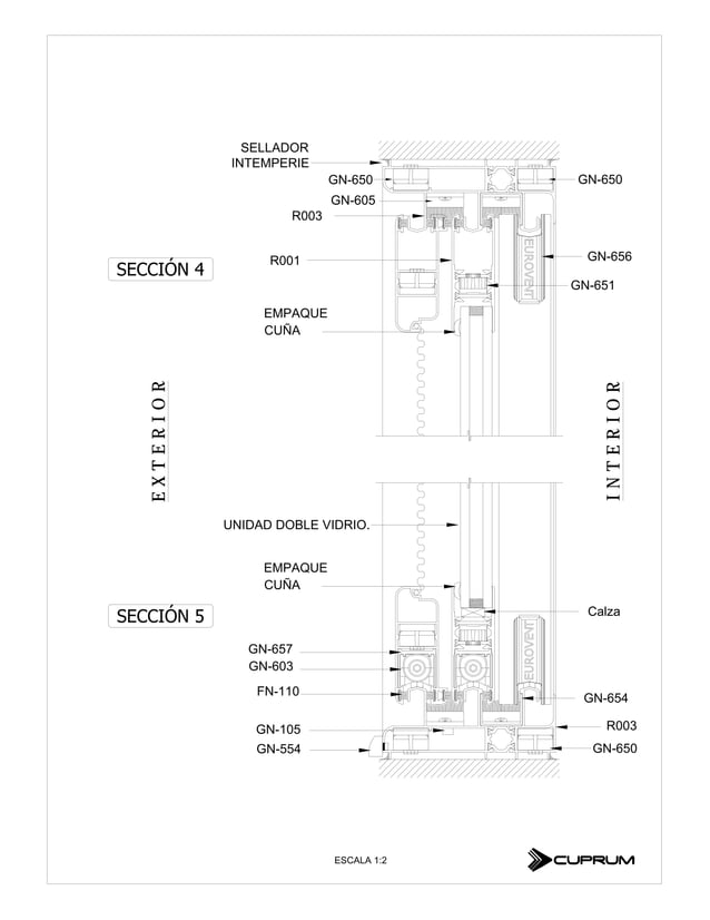 Smart frame serie 80 ventana y puerta corrediza mosquitero RPT | PDF ...