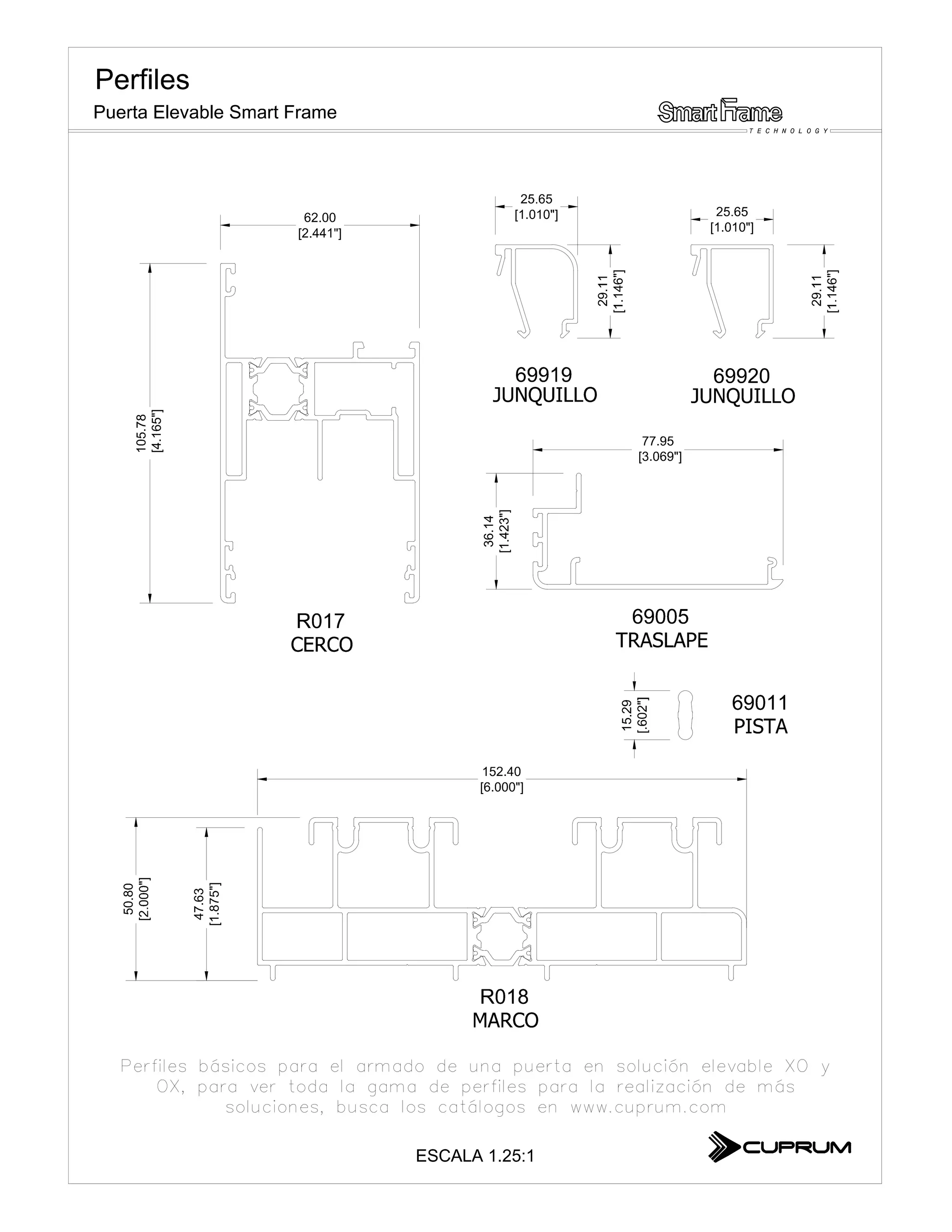 Smart frame serie elevable puerta elevable RPT | PDF