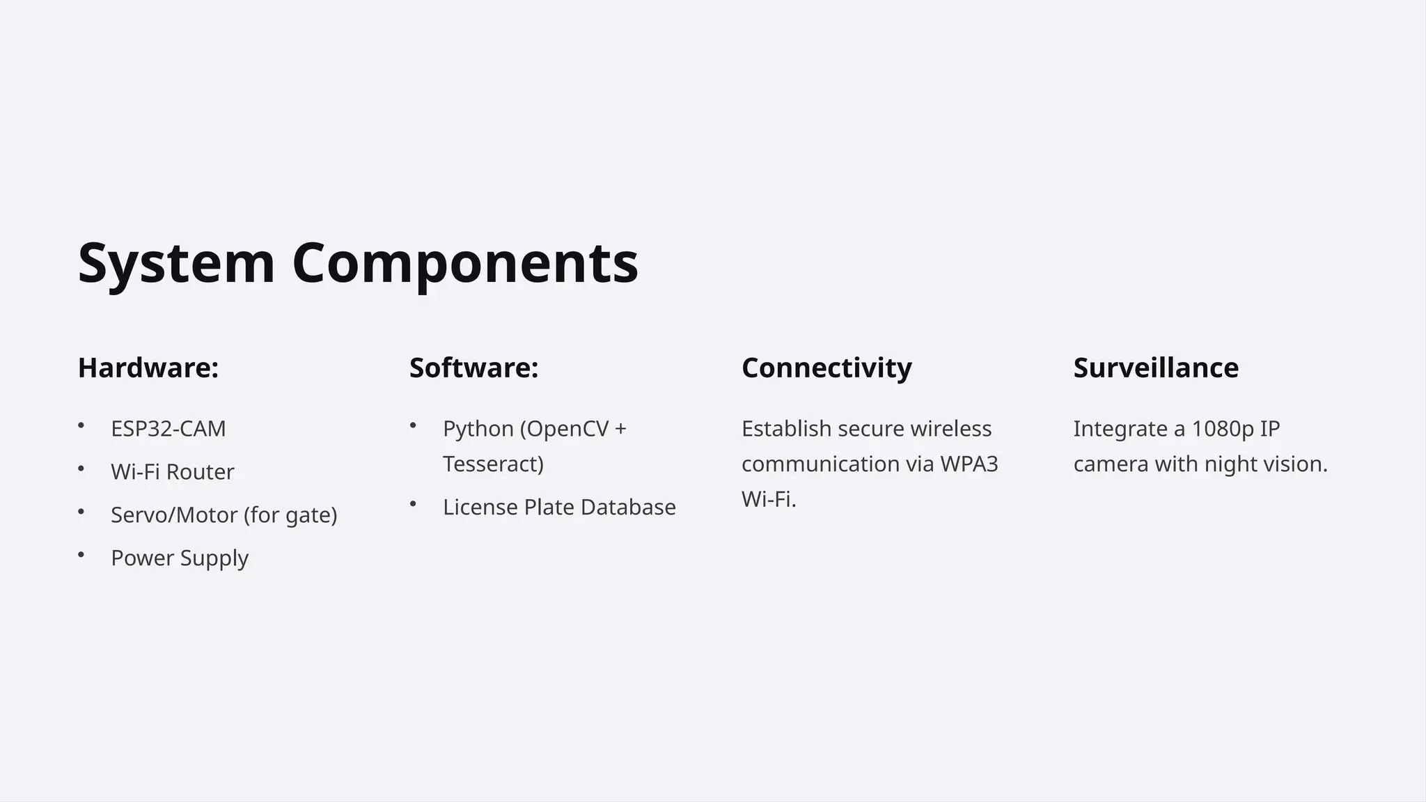 Smart garage gate & automatic detect car license plate | PPTX