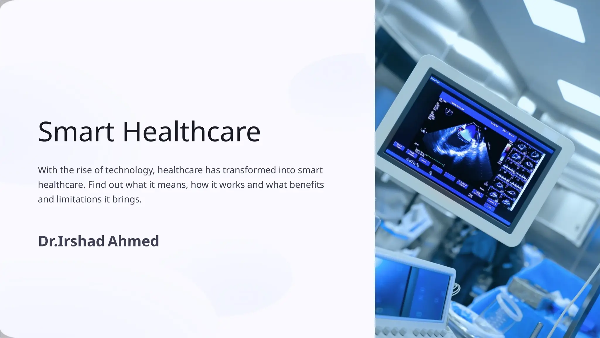 Basic Concept of Smart Healthcare System | PPT
