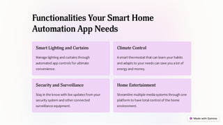 How to Build A Smart Home Automation App? | PPT