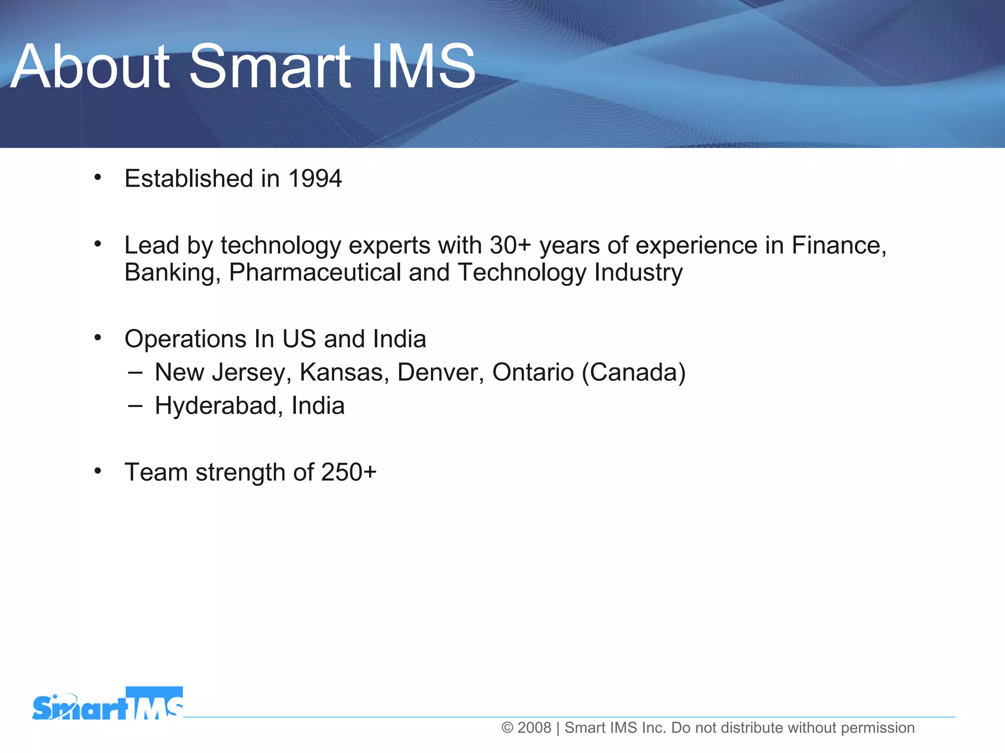Smart Ims Inc Pp | PPT