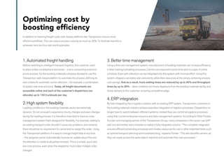 Smart logistics solutions are a great fit for the building materials ...