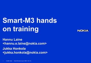 SOFIA - Smart M3 hands-on Training. NOKIA | PDF | Programming Languages ...