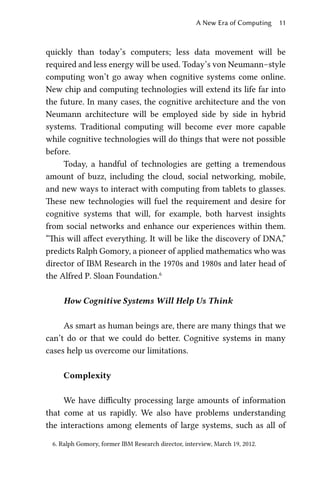 Smart machines IBM’s watson and the era of cognitive computing | PDF