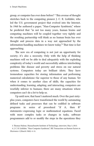 Smart machines IBM’s watson and the era of cognitive computing | PDF