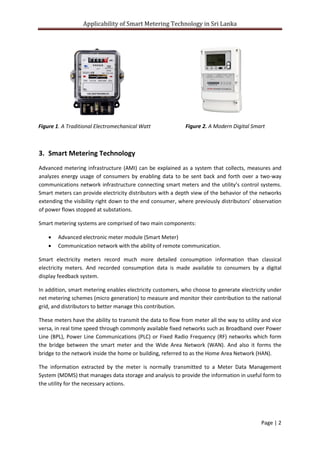 Applicability of Smart Metering Technology in Sri Lanka | PDF