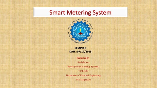 Smart metering-system | PPTX | Telecommunications Industry | Industries