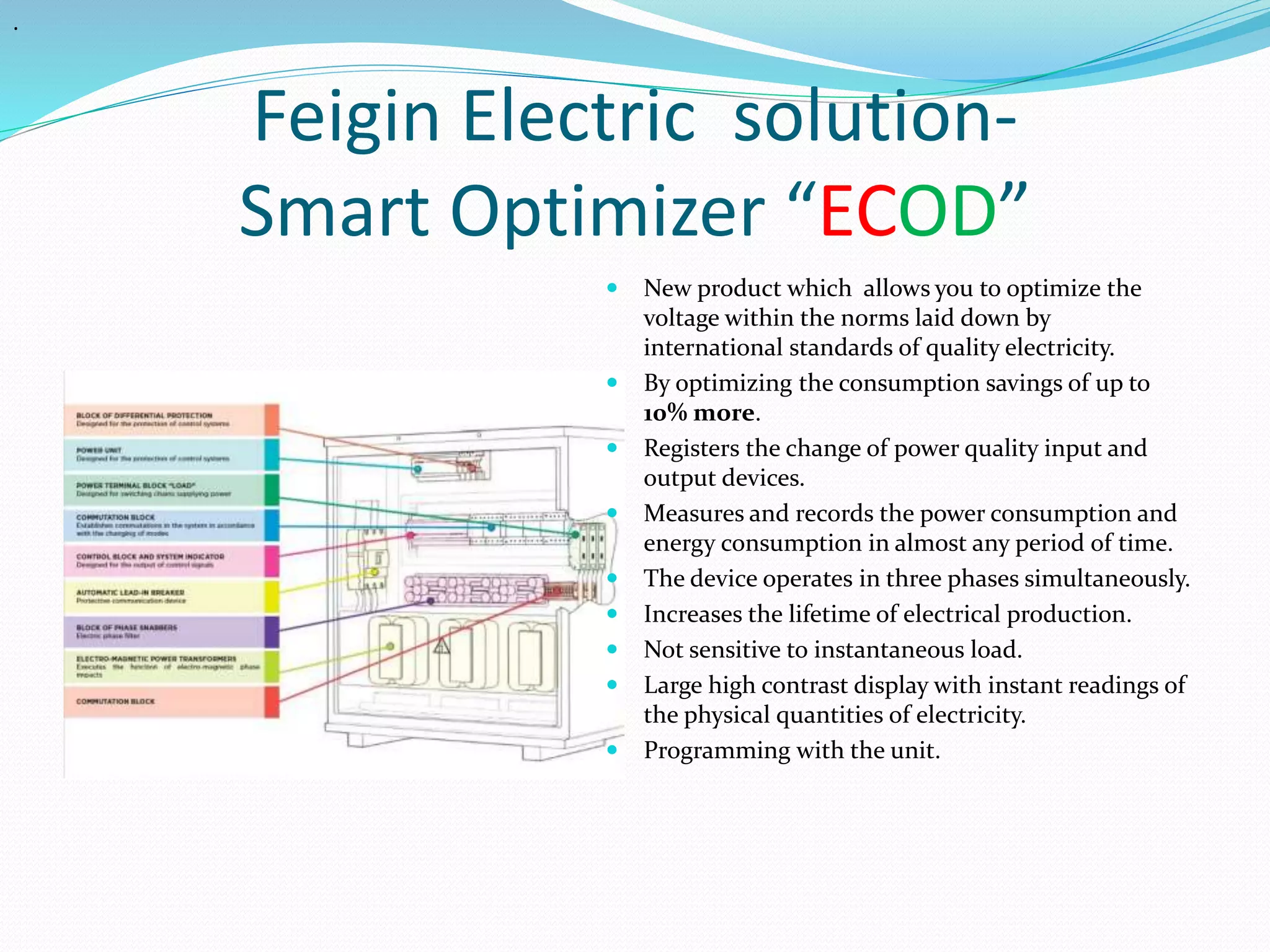Smart optimizer ecod description and application (in power point) | PPTX