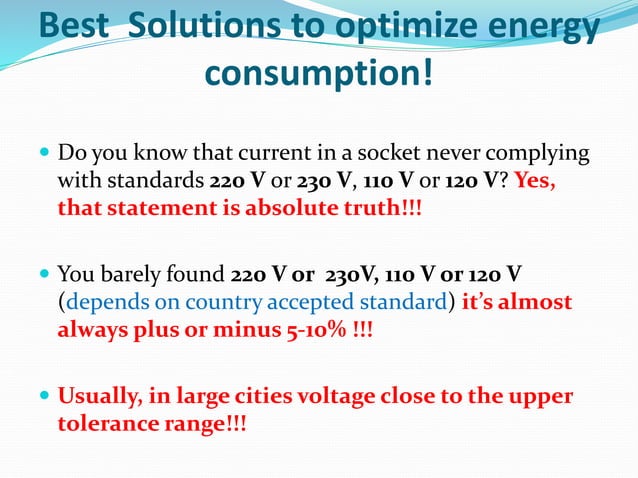 Smart optimizer ecod description and application (in power point) | PPTX