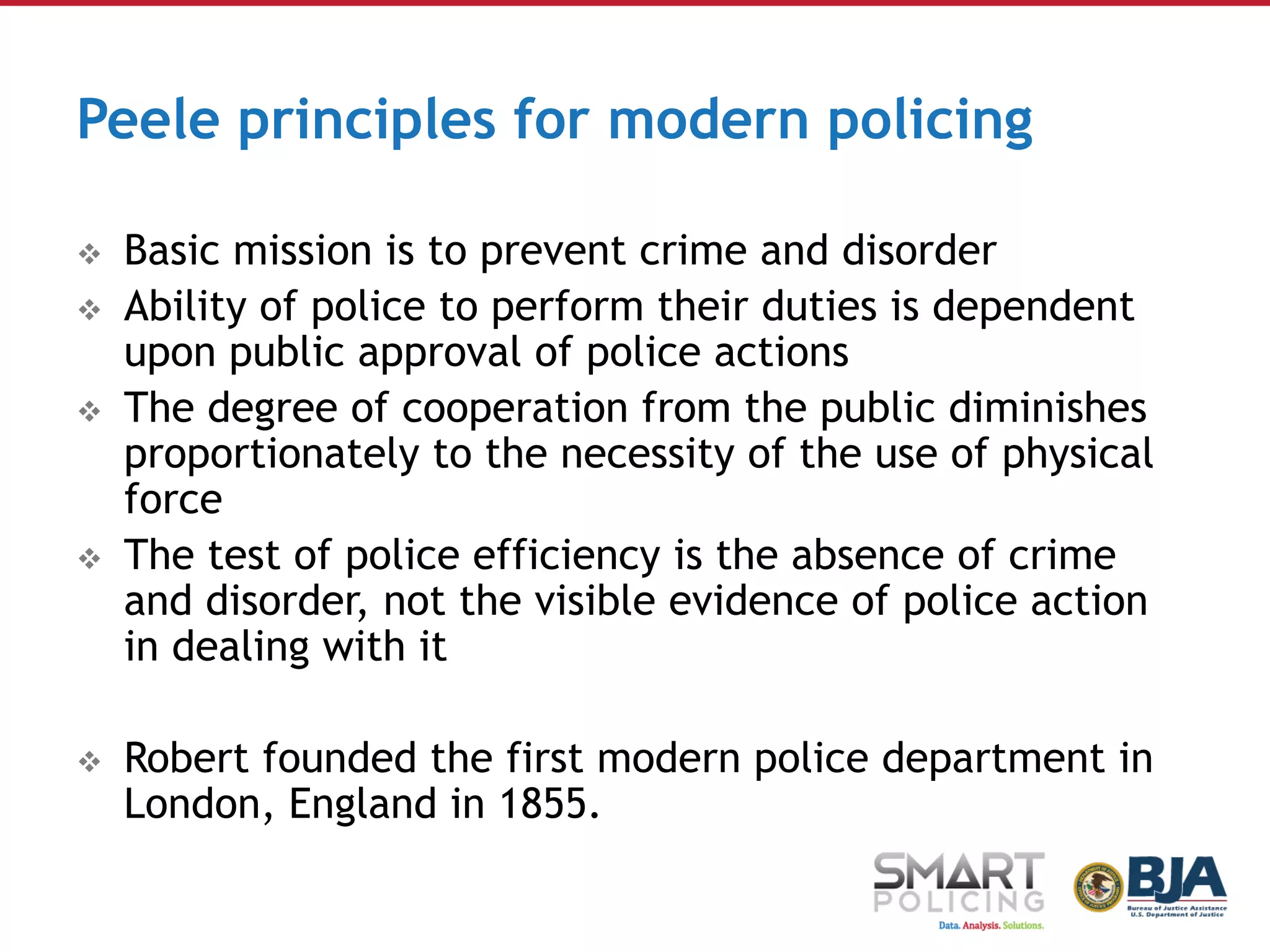 Smart policing and technology applications presentation | PDF