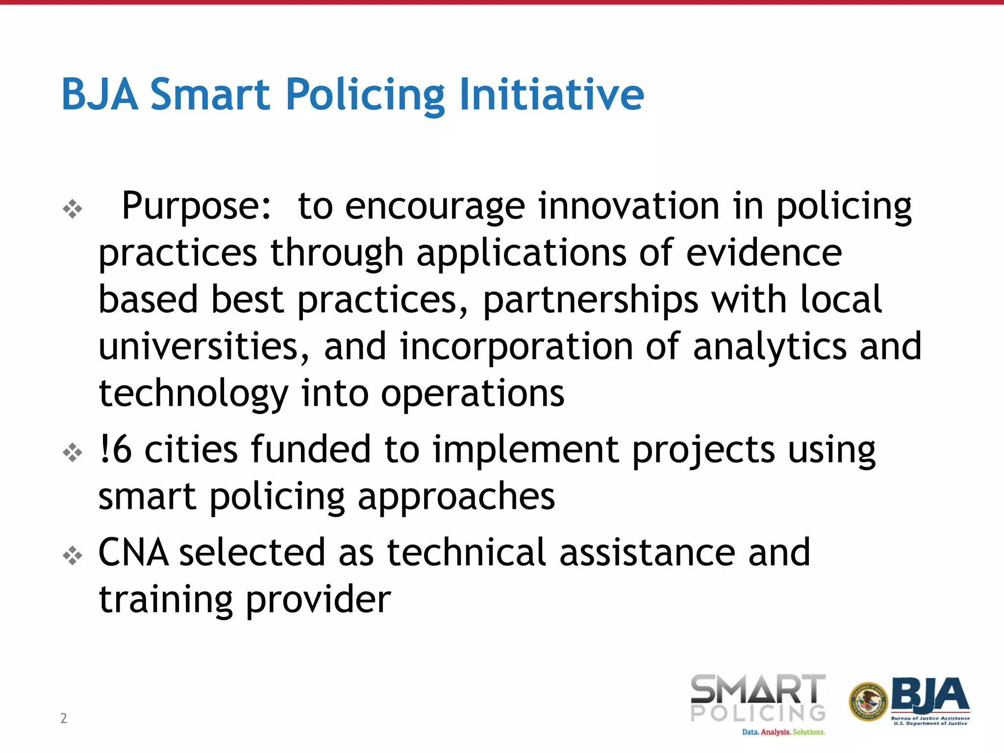 Smart policing and technology applications presentation | PDF