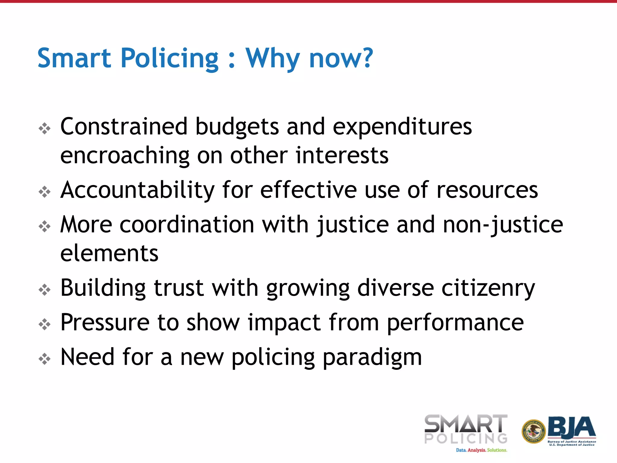 Smart policing and technology applications presentation | PDF