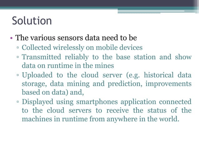 Iot In Mining For Sensing Monitoring And Prediction Of Underground