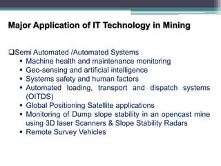 IoT in Mining for Sensing, Monitoring and Prediction of Underground ...