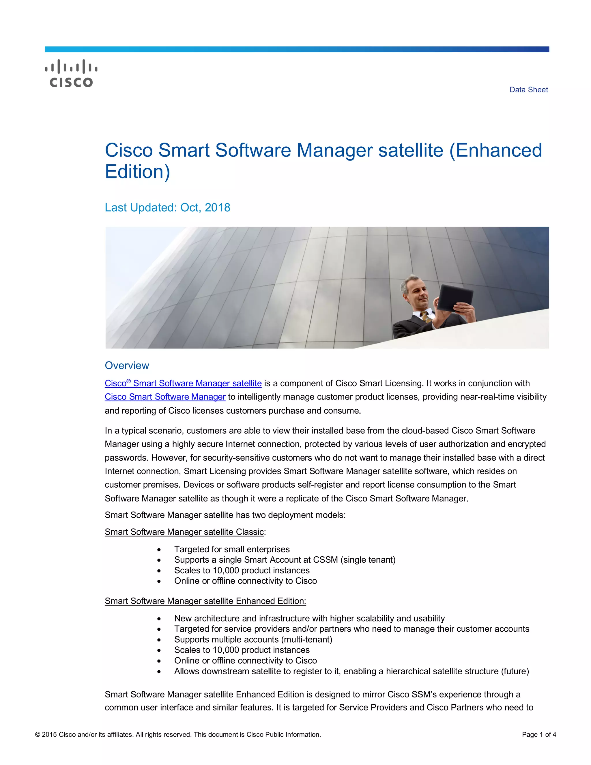 Smart software-manager-satellite-enhanced-edition-datasheet | PDF