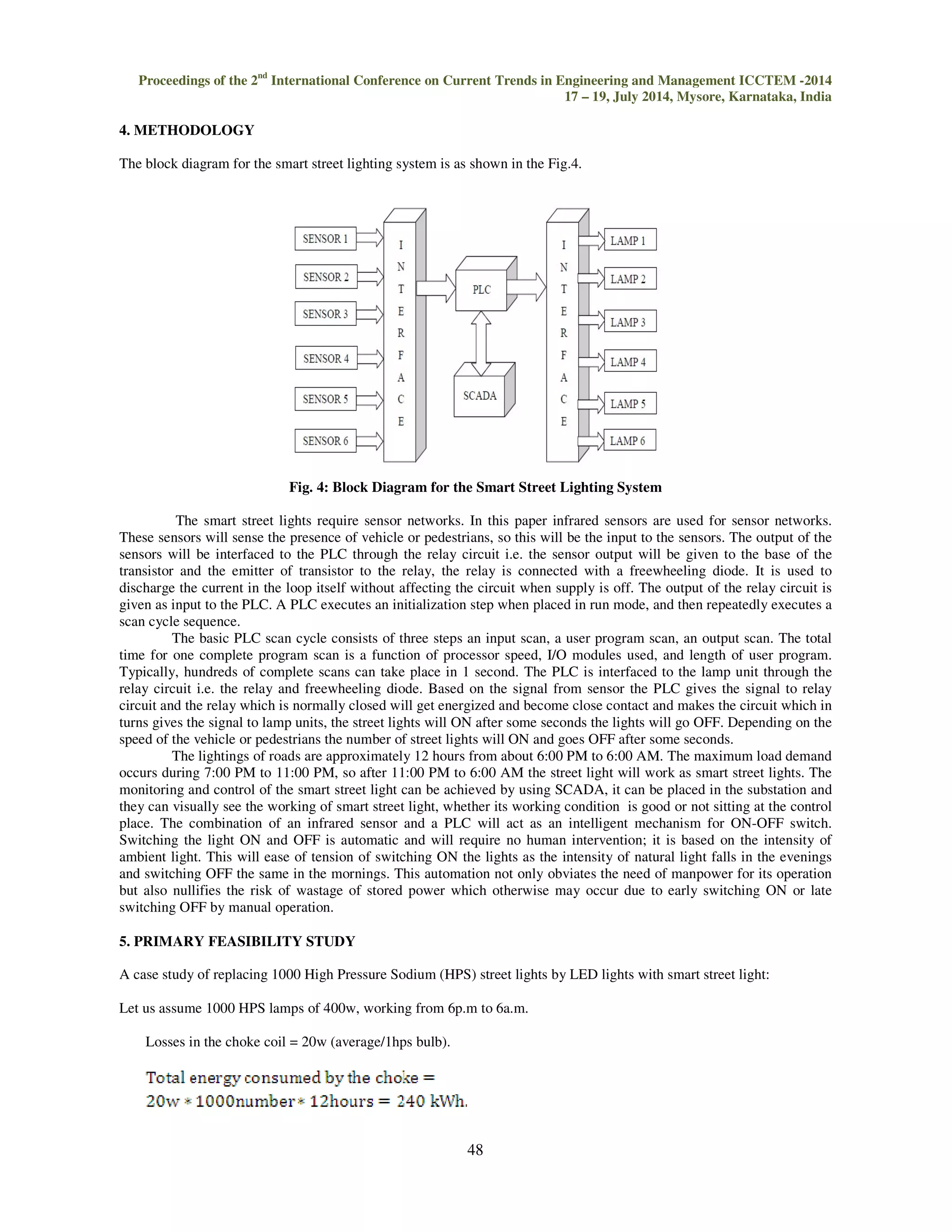 SMART STREET LIGHTING SYSTEM BASED ON SENSORS USING PLC AND SCADA | PDF