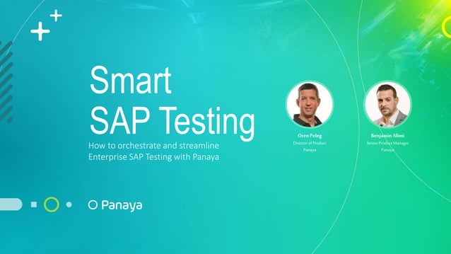 Smart SAP Testing with Panaya Test Dynamix | PPTX