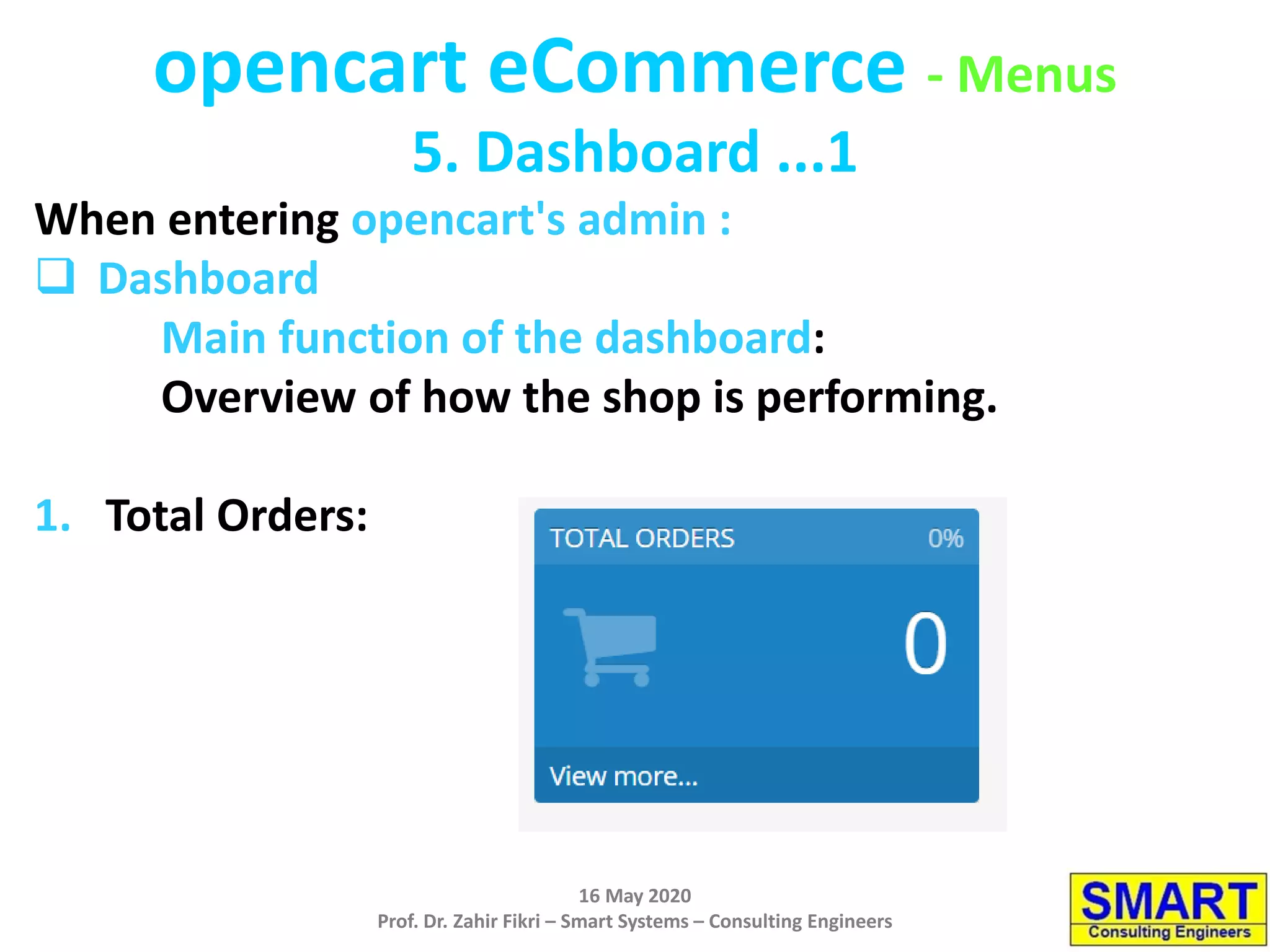 Smart 0pencart smart retail store_menus and dashboard_presentation_2 ...