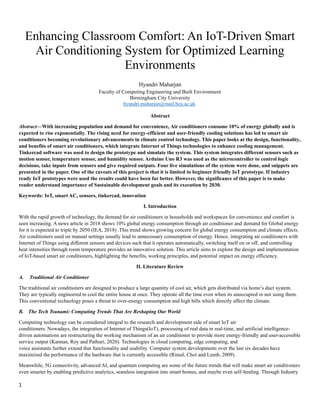 Enhancing Classroom Comfort: An IoT-Driven Smart Air Conditioning ...