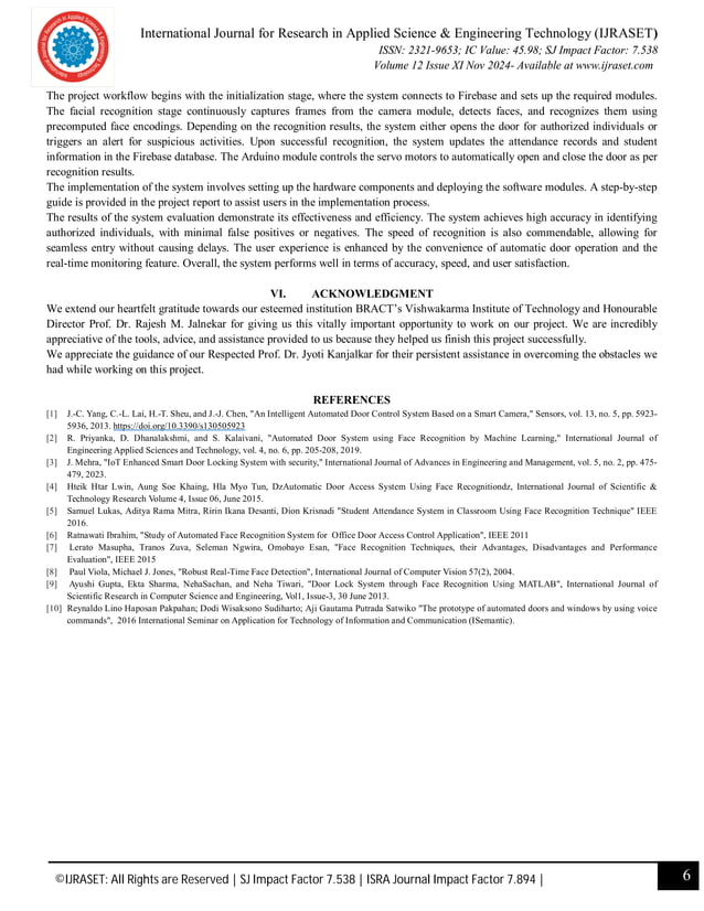 IntelliDoor: Smart Access Control System with Automated Door Operation | PDF