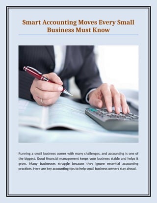 Smart Accounting Moves Every Small Business Must Know | DOCX