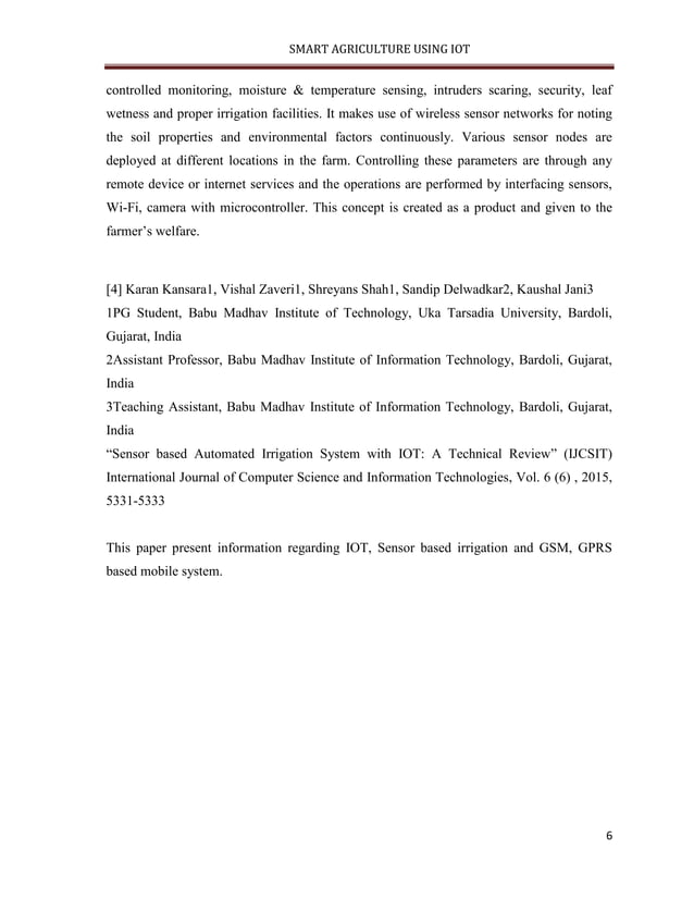 Smart agriculture using iot (fully smart) By using arduino | PDF