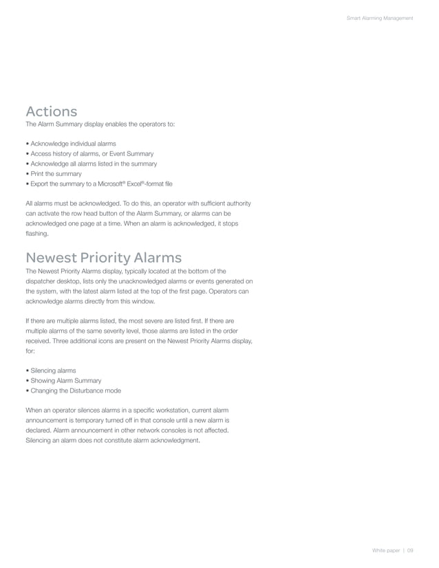 Smart Alarming Management | PDF