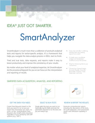 Smart analyzer v9 product profile | PPT