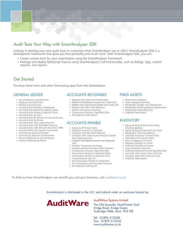 Smart analyzer v9 product profile | PPT