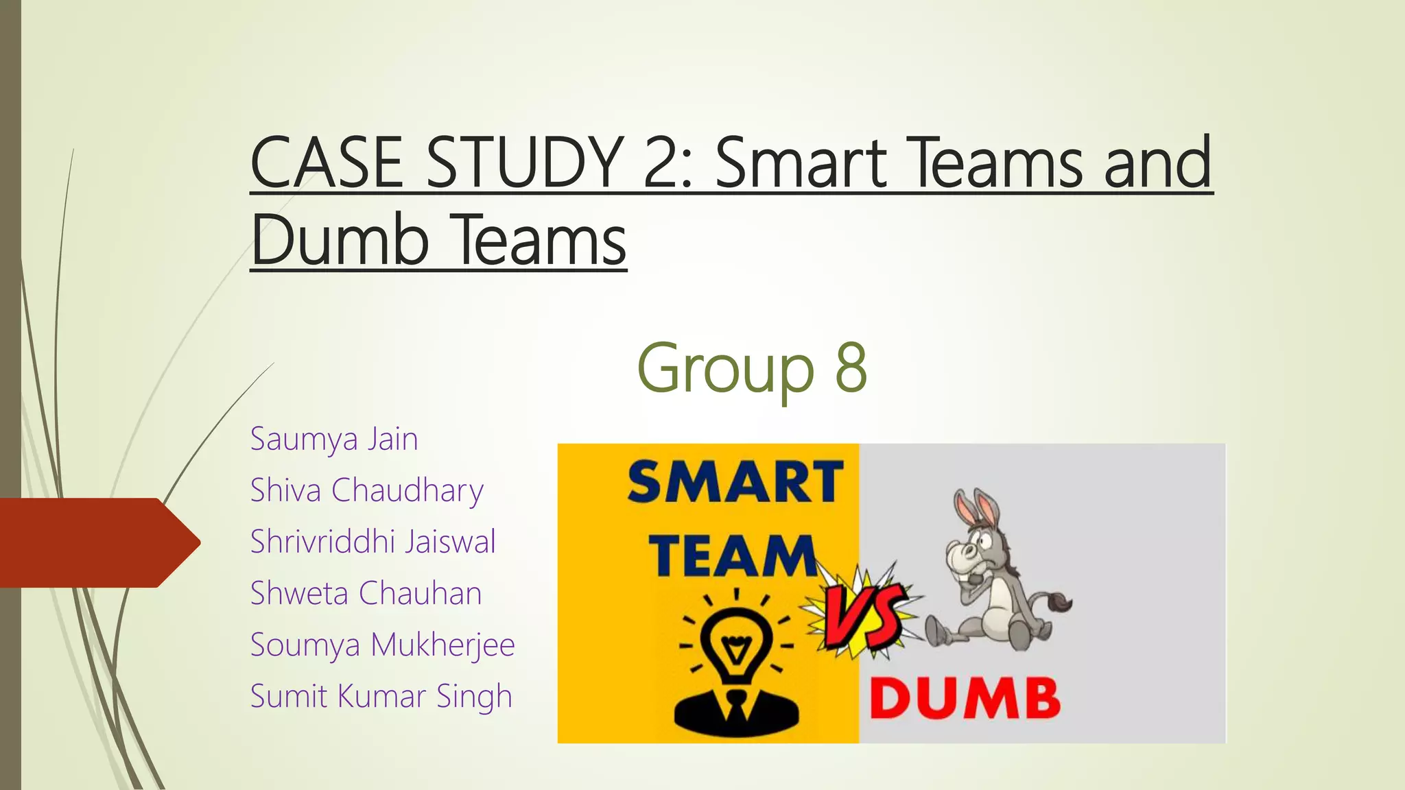 Smart Teams and Dumb Teams | PPTX