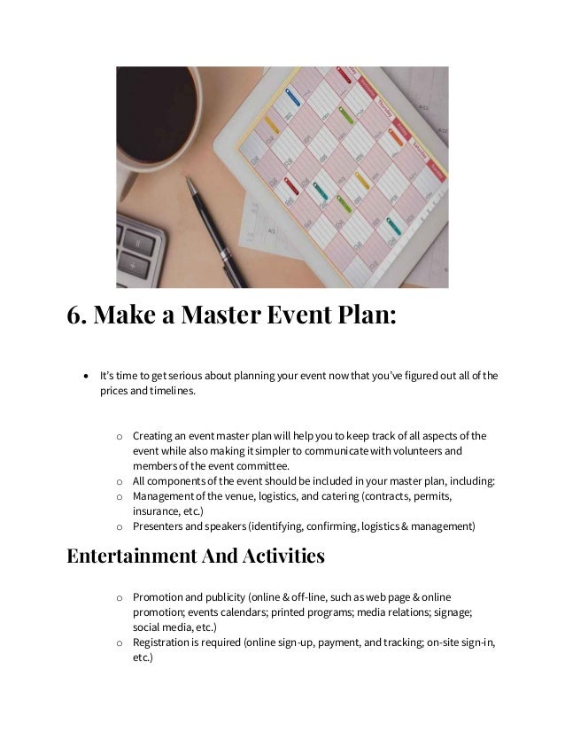 Smart and professional way to plan your events | PDF