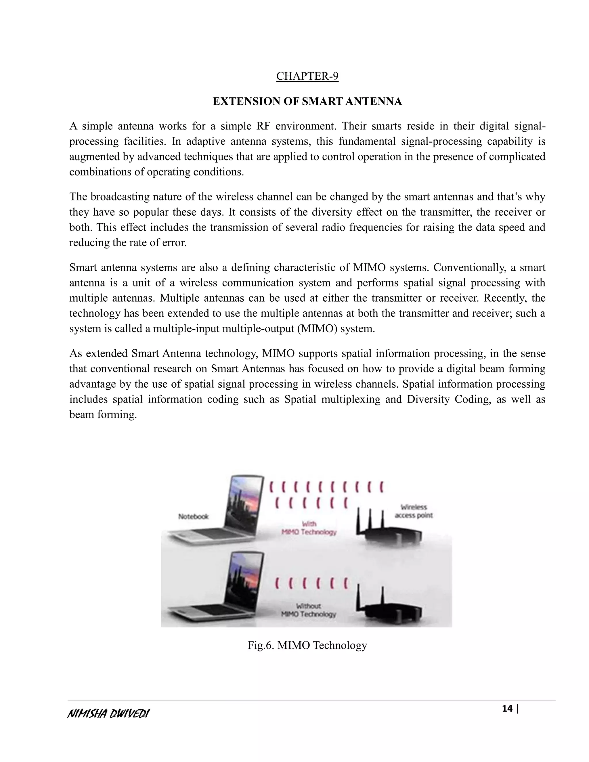 Smart Antenna Report | PDF