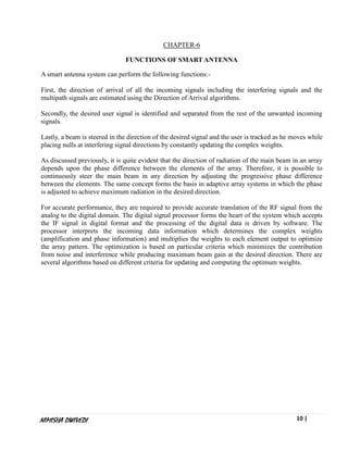 Smart Antenna Report | PDF