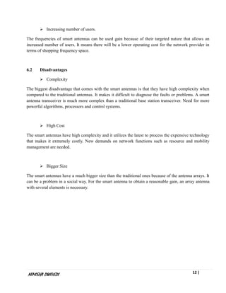 Smart Antenna Report | PDF