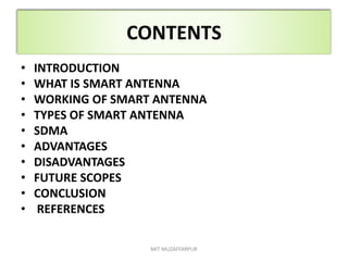 Smart antenna for_mobile_communication | PPTX