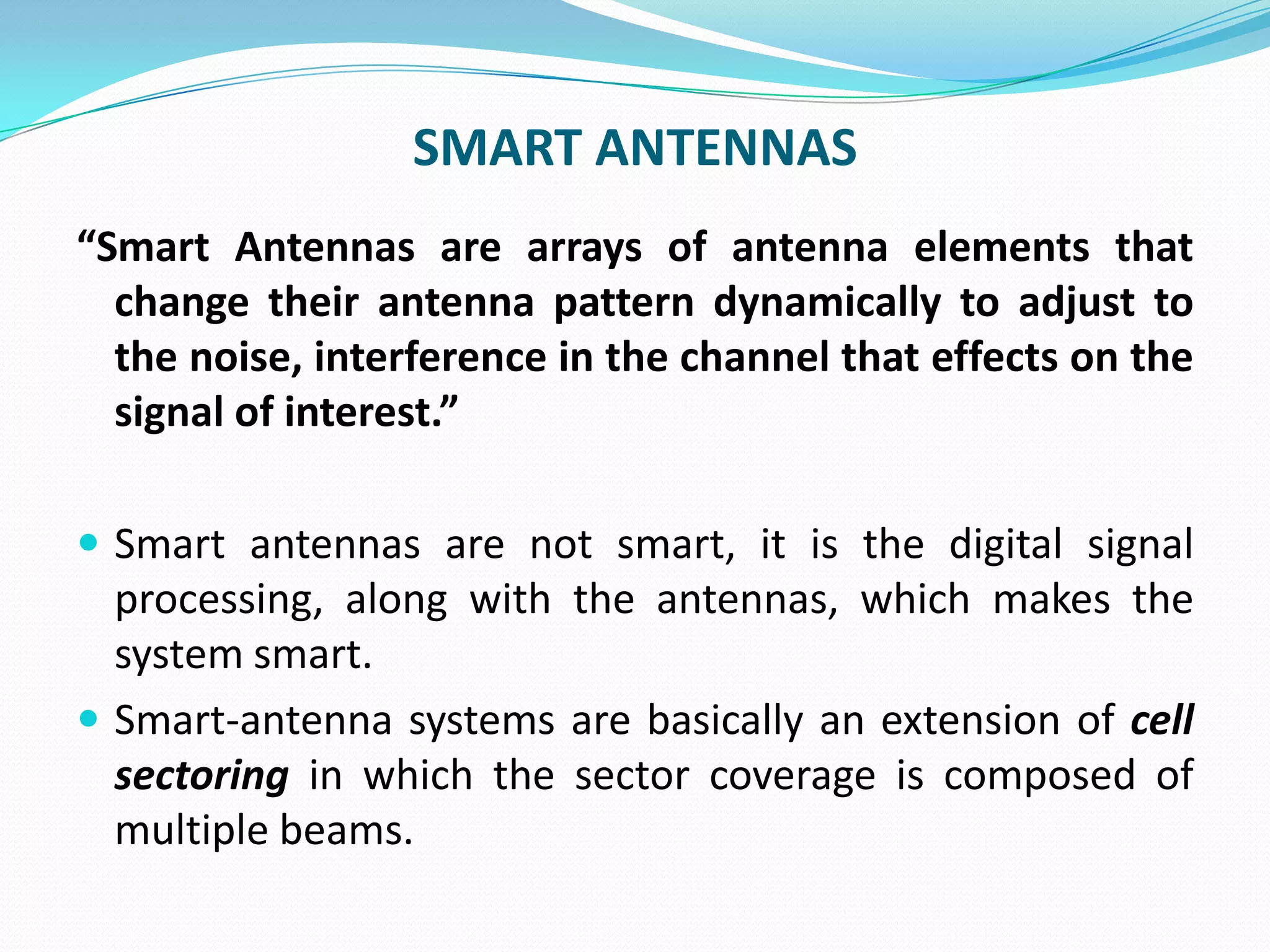 Smart antennas | PPTX