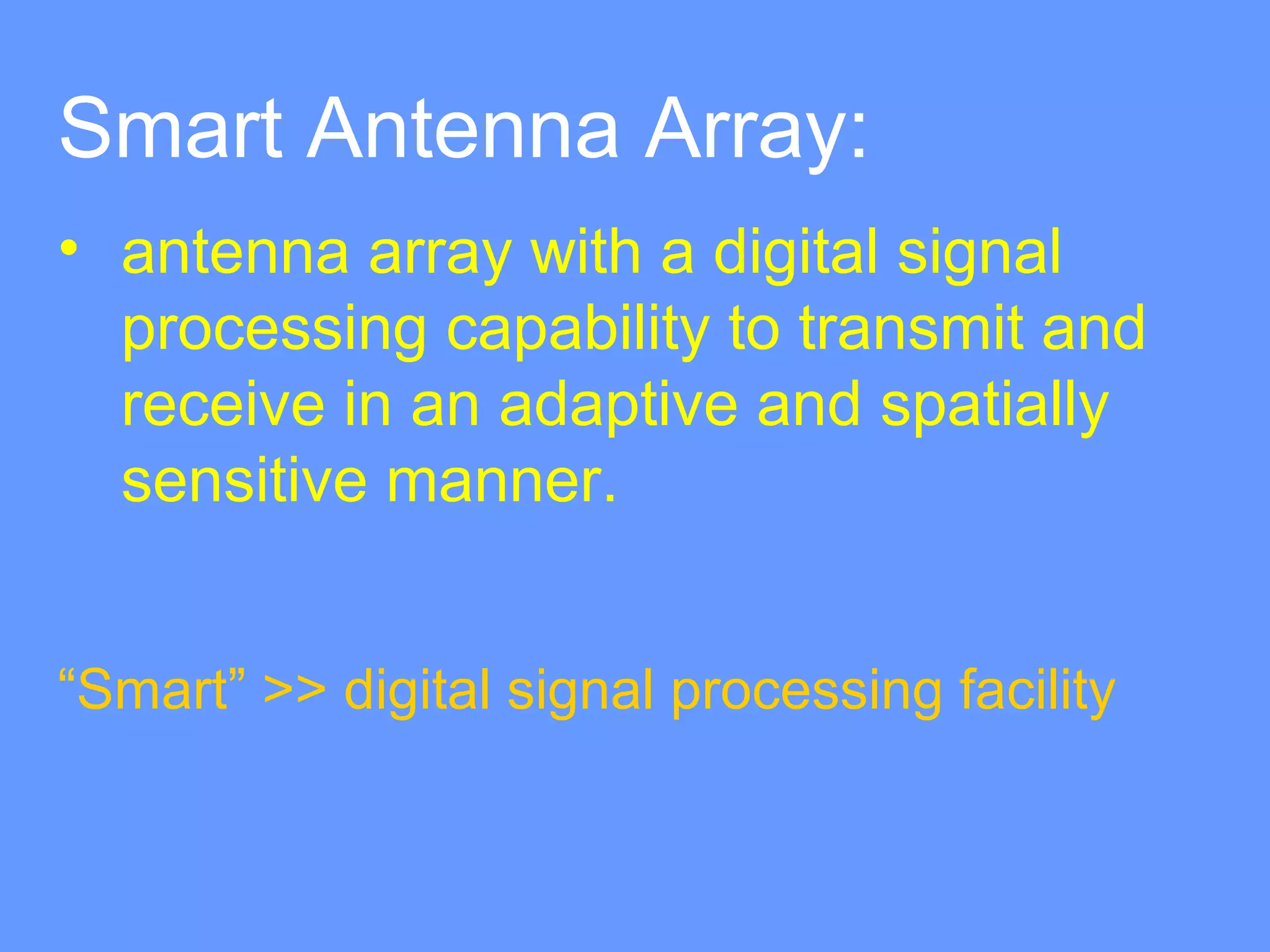 ppt on Smart antennas | PPT