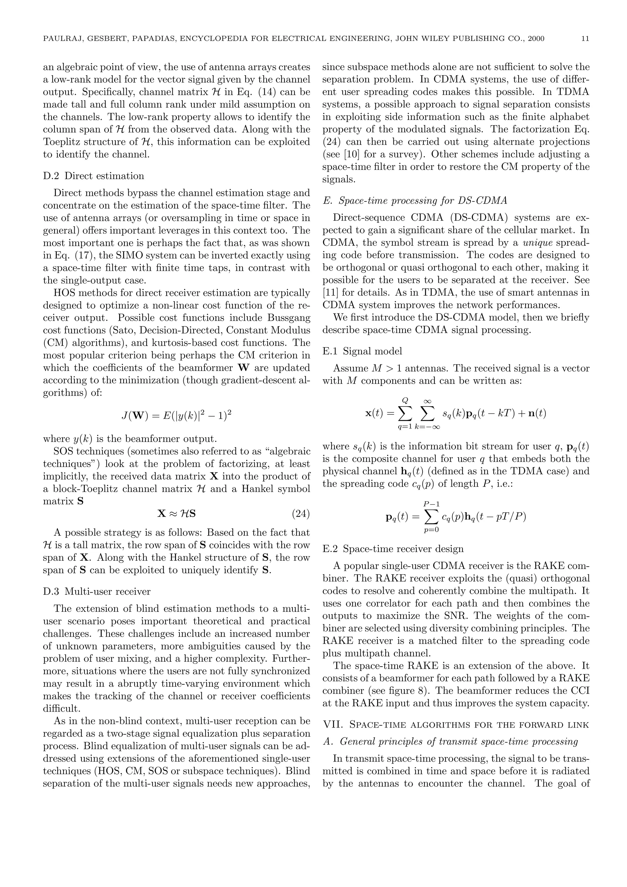 Smart antennas for mobile communications | PDF
