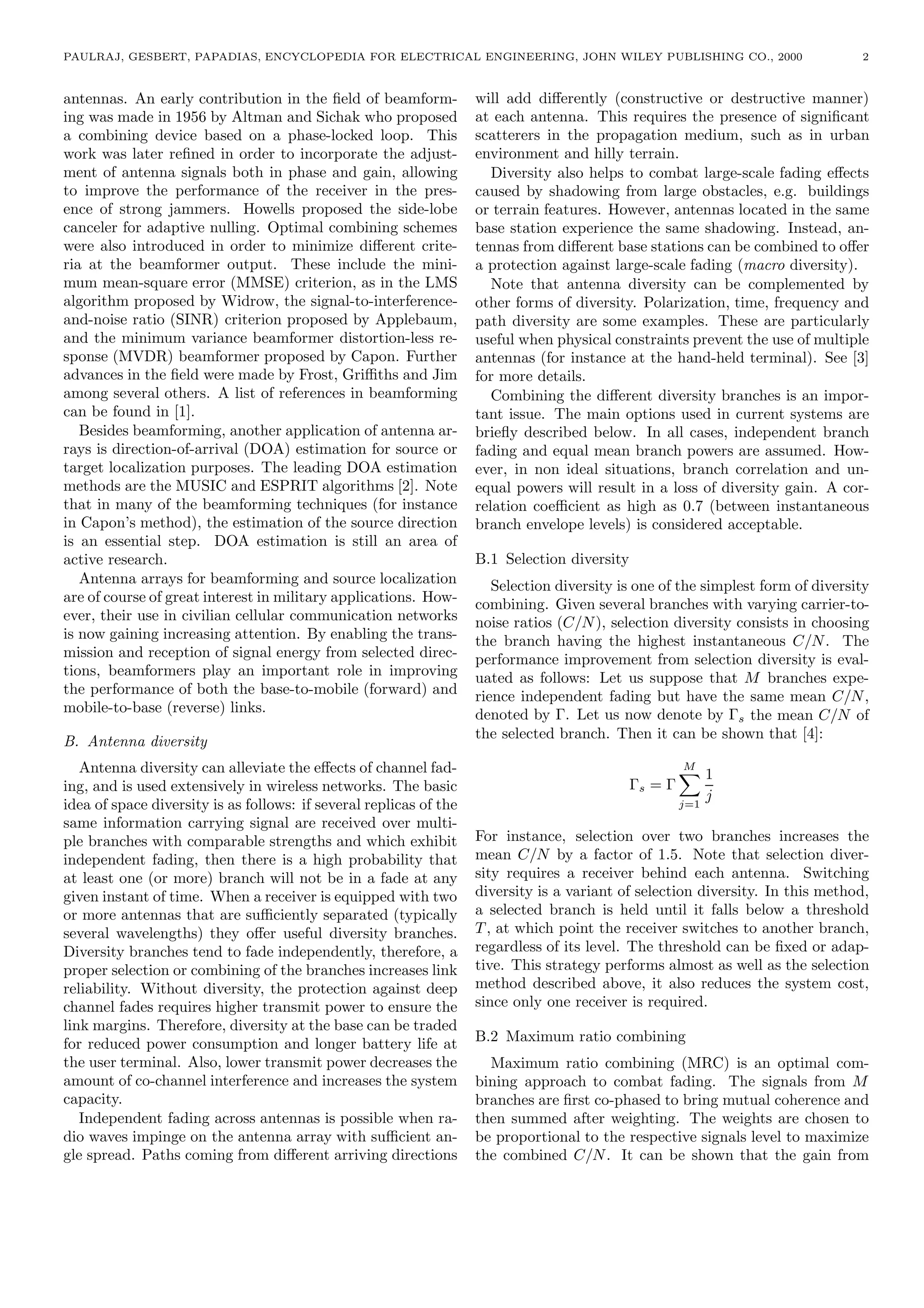 Smart antennas for mobile communications | PDF