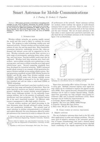 Smart antennas for mobile communications | PDF