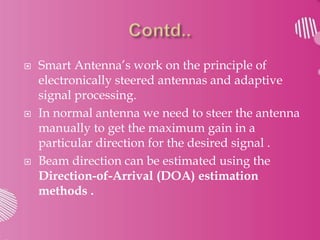 Smartantennasystemsfinalppt | PPTX