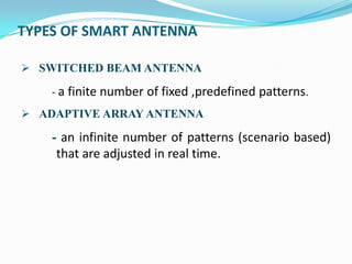 Smart antenna systems | PPTX