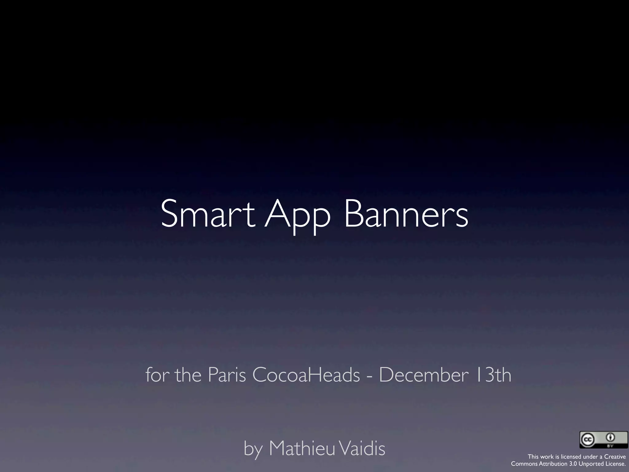 Smart app banners | PPT